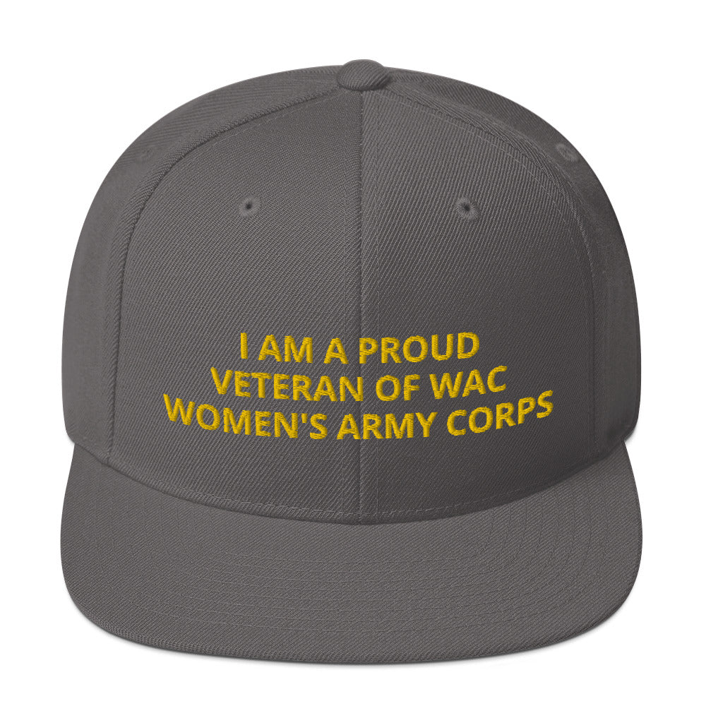 Embroidered Military Wac Women's Army Corps Veteran Trucker Hat ...